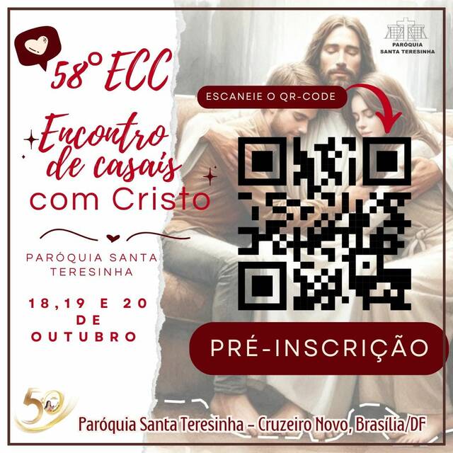 Paróquia Santa Teresinha - 58º Encontro de Casais com Cristo (ECC) | 18 ...